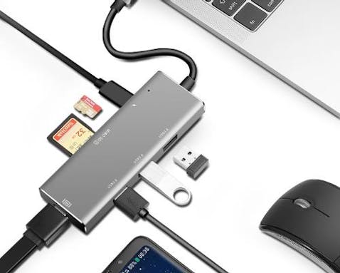 HUB07 ADAPTATEUR HUB USB C 7 EN 1 HDMI Europages hub07-adaptateur-hub-usb-c-7-en-1-hdmi-europages